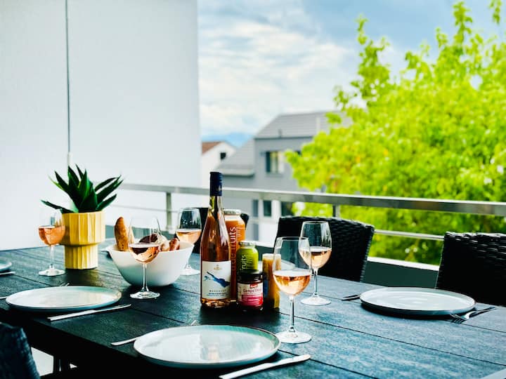 Seevital Apartment Mit Einzigartigem Alpenpanorama - メールスブルク