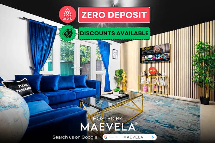 Stylish 4 Bed House - Sleeps 9 - Salford - Parking - Manchester