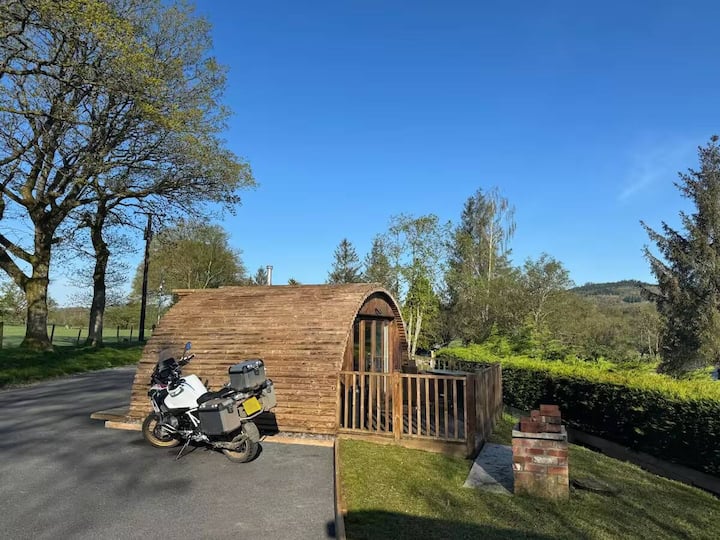 Pod1 Powys River Glamping Pods Builth Wells Wales - Builth Wells