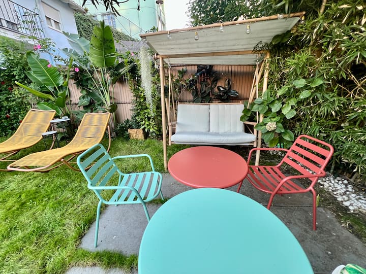 La Casa Azul. Apartamento Con Jardín - Santander