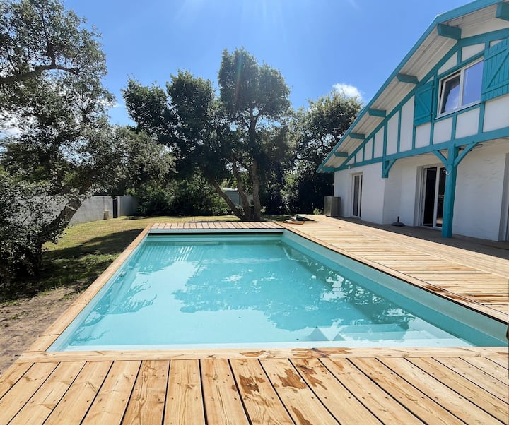 Waikiki Beach Family House Avec Piscine - Labenne