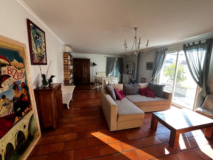 La Maison Brennus, 5 Chambres, 15 Min Des Plages - Béziers