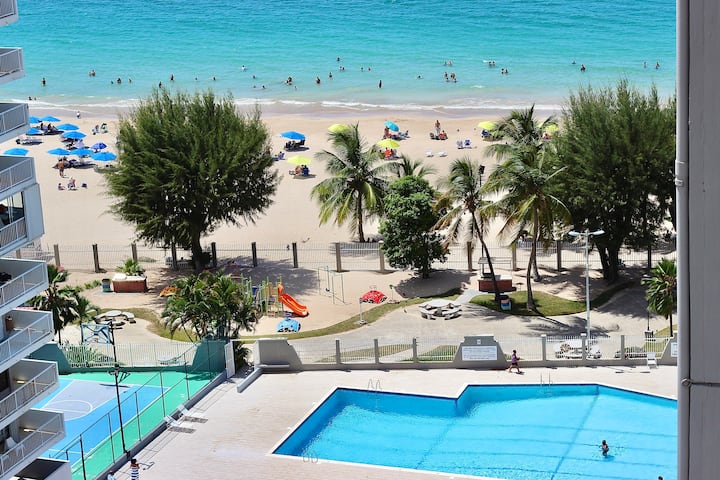 Spacious-modern  Walk2beach 3 B/2b Apt W/wifi+pkng - San Juan