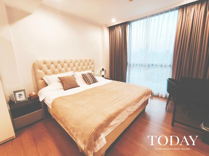 素坤逸39巷近promphong市中心bts交通方便近rca游泳池健身房 - Bangkok