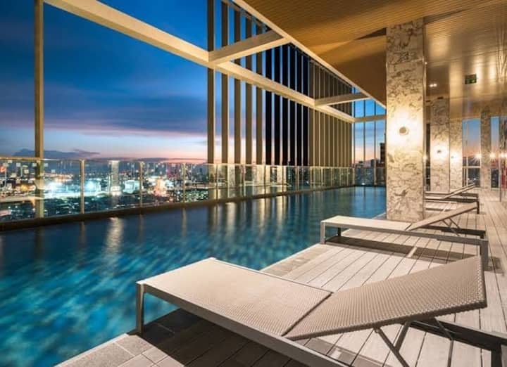 Sky Pool & Cozyroom,bts Phrom Phong,sukhumvit - Bangkok