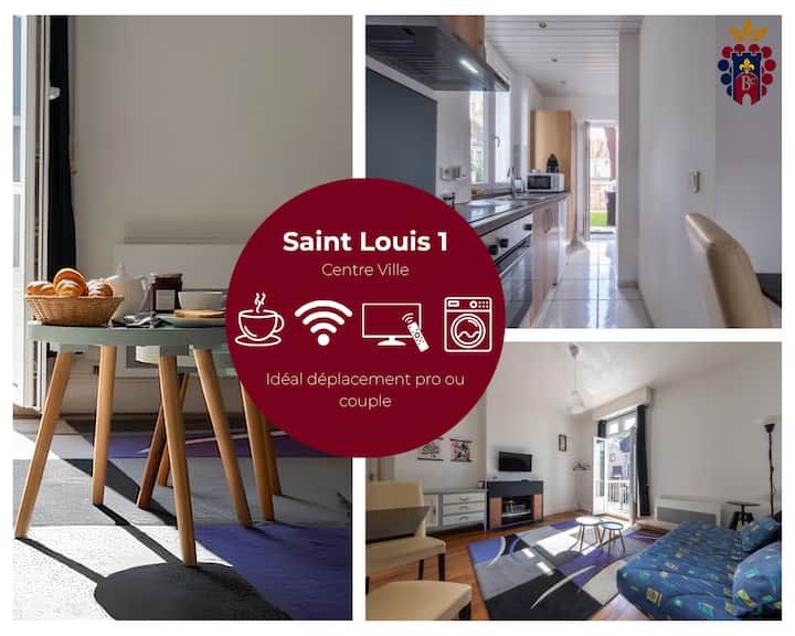 Saint Louis 1 - Studio En Centre Ville Avec Fibre - Gien