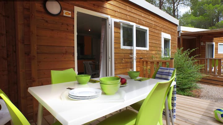 Grand Mobil Home Au Coeur De La Pinède - Mèze