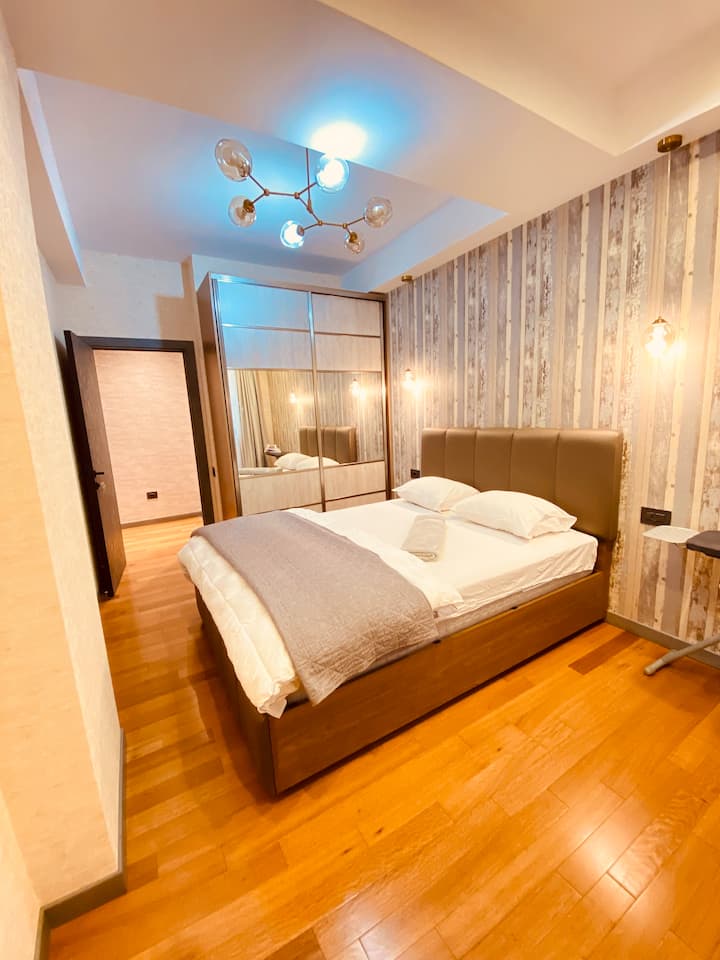 Scandinavian-style Apt With Balcony In City Center - 바쿠