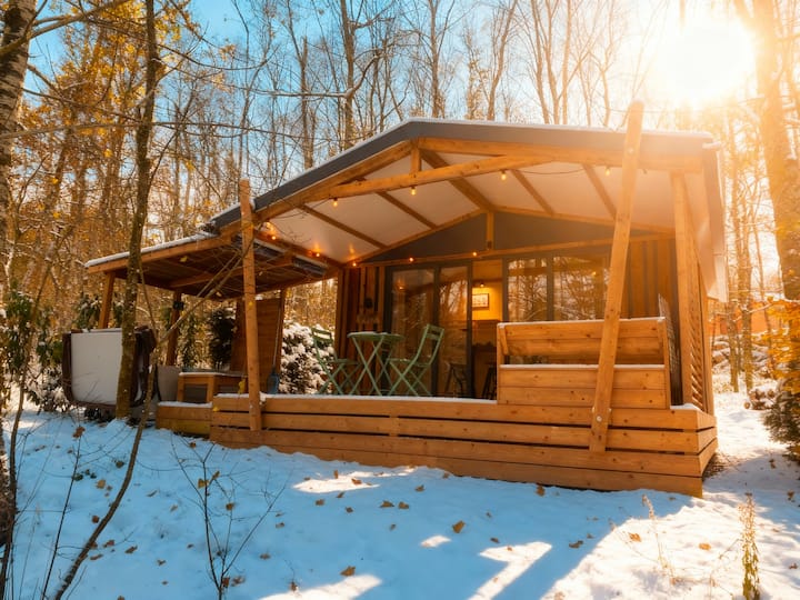 Chalet Romantique Et Spa Privatif En Forêt–vosges - Vosges