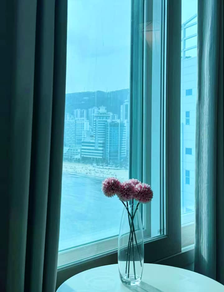 #무료주차#오션뷰헬스&사우나#넷플릭스#세탁건조기#전기차충전#요리가능#해변3분#밀락더마켓 - Busan