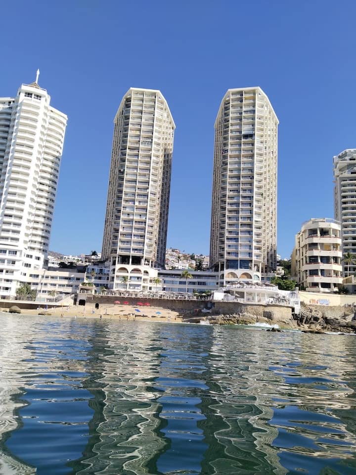 Loft C/vista Al Mar, Club Torres Gemelas, Acapulco - Acapulco