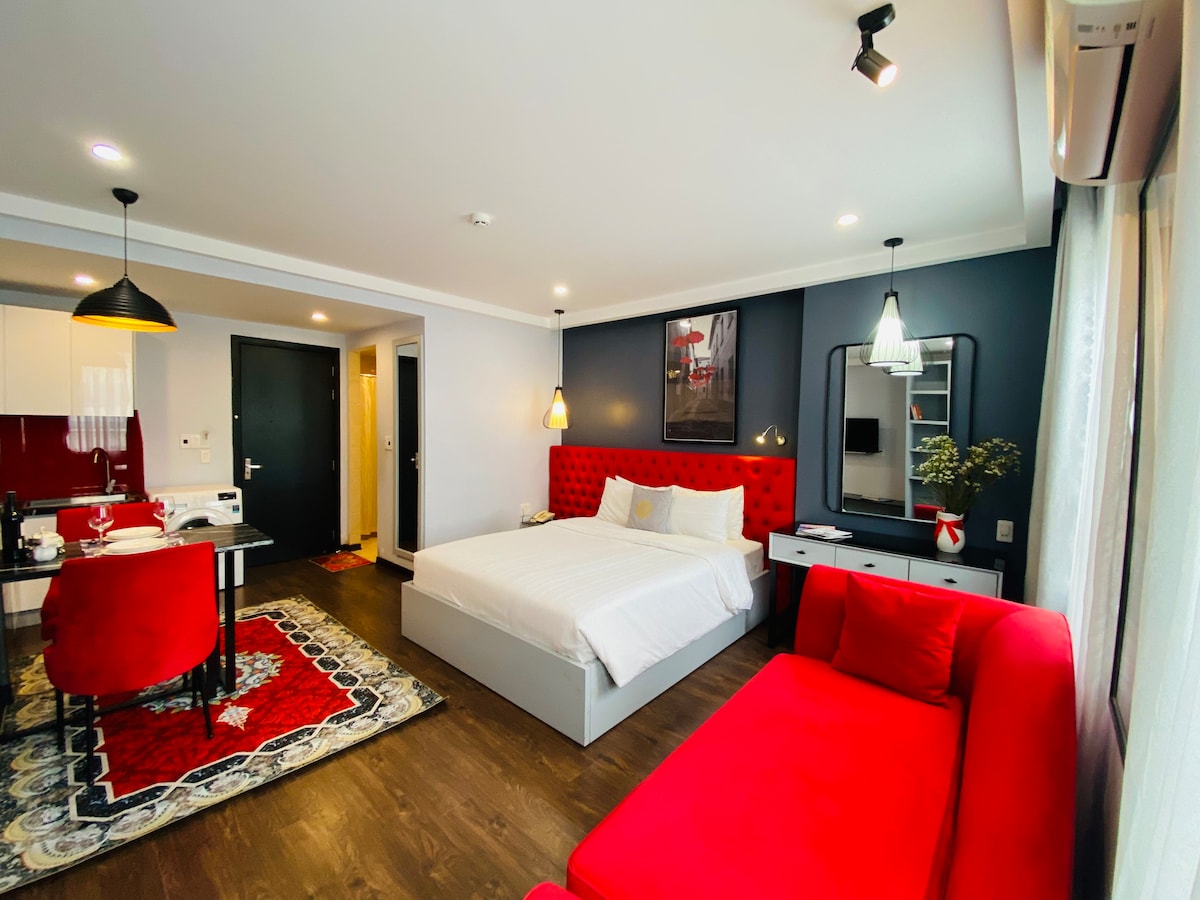 Appartement rouge à Danang Beach/WIFI puissant -ID202 - Appartements à ...