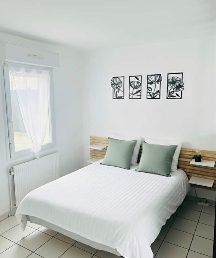 Futuroscope 3 Min - Appartement Cosy Avec Jardin - Chasseneuil-du-Poitou