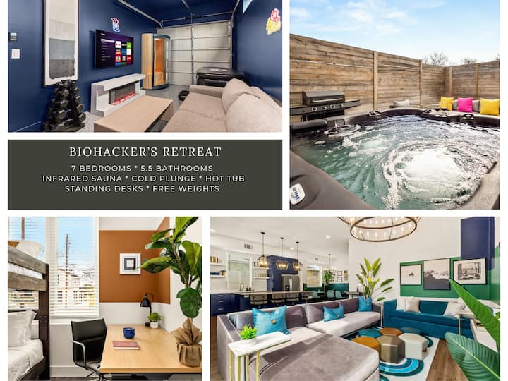 Biohackers Haven: Hot Tub, Sauna, Cold Plunge - Austin, TX