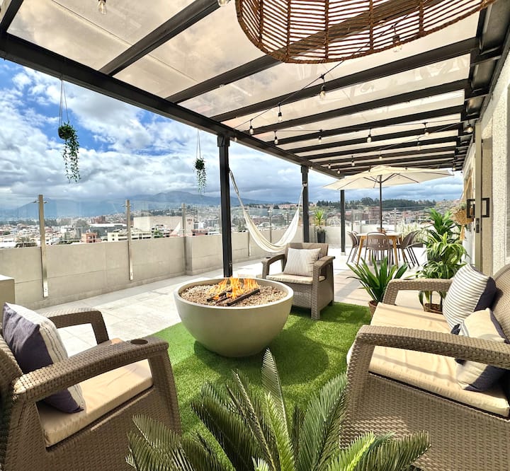 3br Penthouse: Epic Views+safety 24/7+top Location - Cuenca
