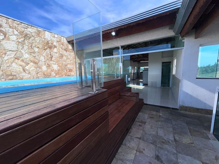 Casa De Piscina 
Com Piscina Aquecida - Poá