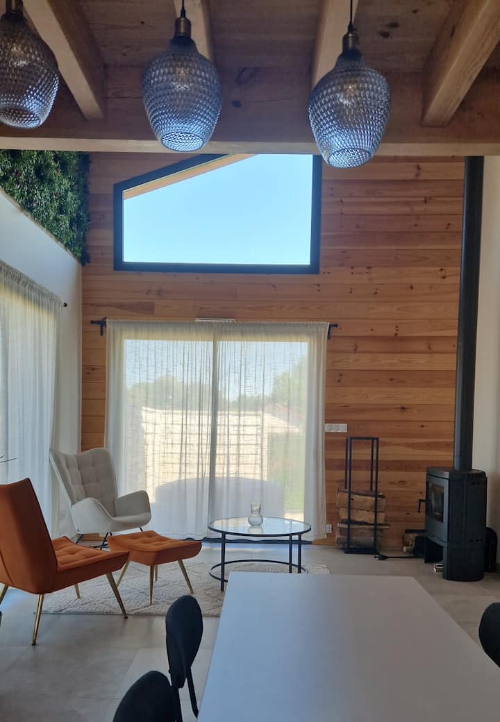 Pinéa Lodge - Chalet Authentique En Pin Des Landes - Landes