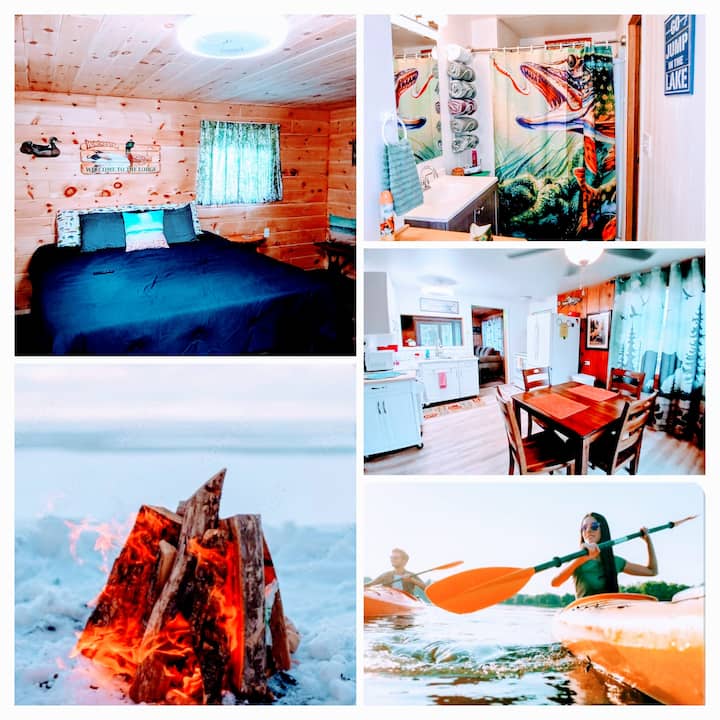 Open, Lake Cabin Stocked, Wifi, Trails Kayaks Pet - Michigan