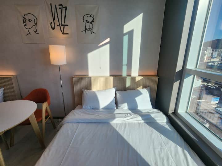 /베이몬트 신축 콘도/뷰맛집&자갈치역 1분컷&부산역인접&세탁가능&초고층시티뷰 - Busan