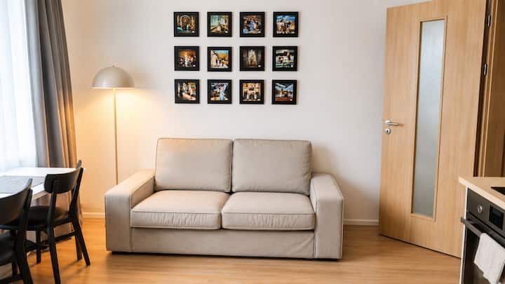 Cozy Prague Studio W/ Coffee Machine.centrum 10min - Prága
