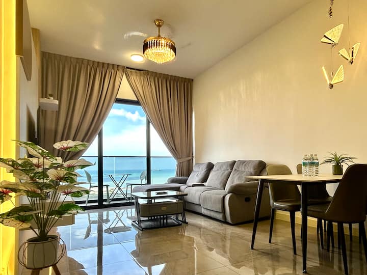 2 Bedroom | Seaview | Freepark & Wifi | 4pax - 馬六甲