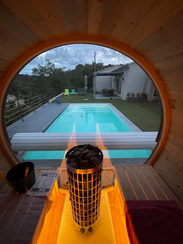 Villa Au Calme Avec Vue Dominante Plus Sauna - Pont-Saint-Esprit