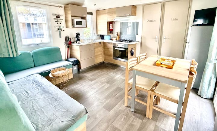 Mobil-home Climatisé 4*-siblu-terasse-6pers-plage - Vendée