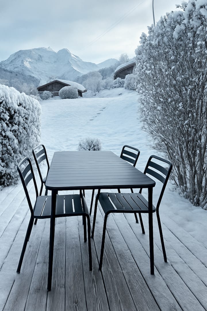 Appartement De Charme Vue Mont Blanc - Combloux