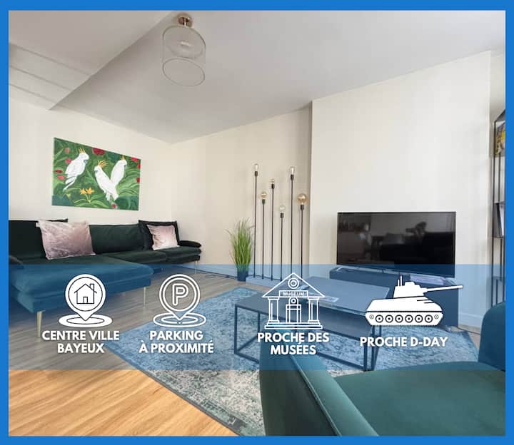 Bajocasse Magnifique Duplex Cosy Centre Bayeux - Bayeux