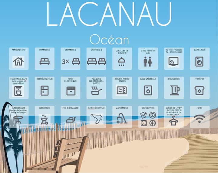 Maison à 200m De La Plage - Lacanau