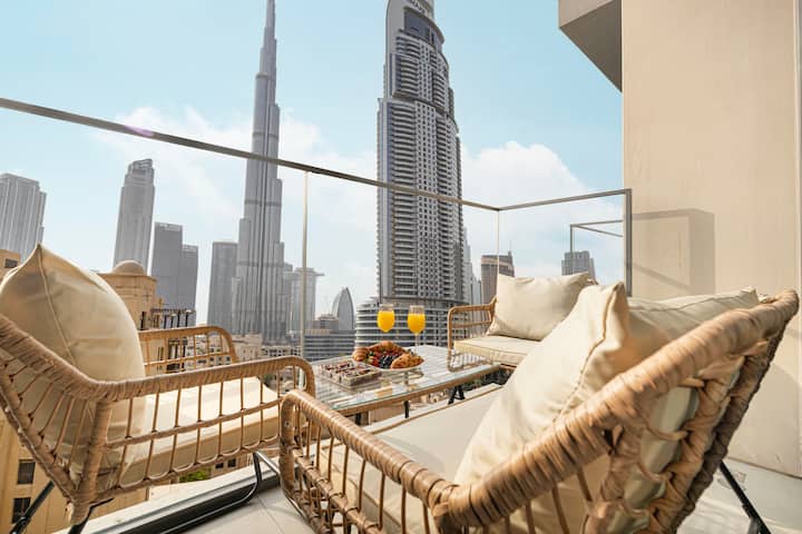 Lux Apartment W/ Full Burj View I 5 Min Dubai Mall - Dubai