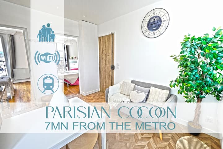 Harmonie - Métro à 7mn & Quartier Calme - Brochant - Paris