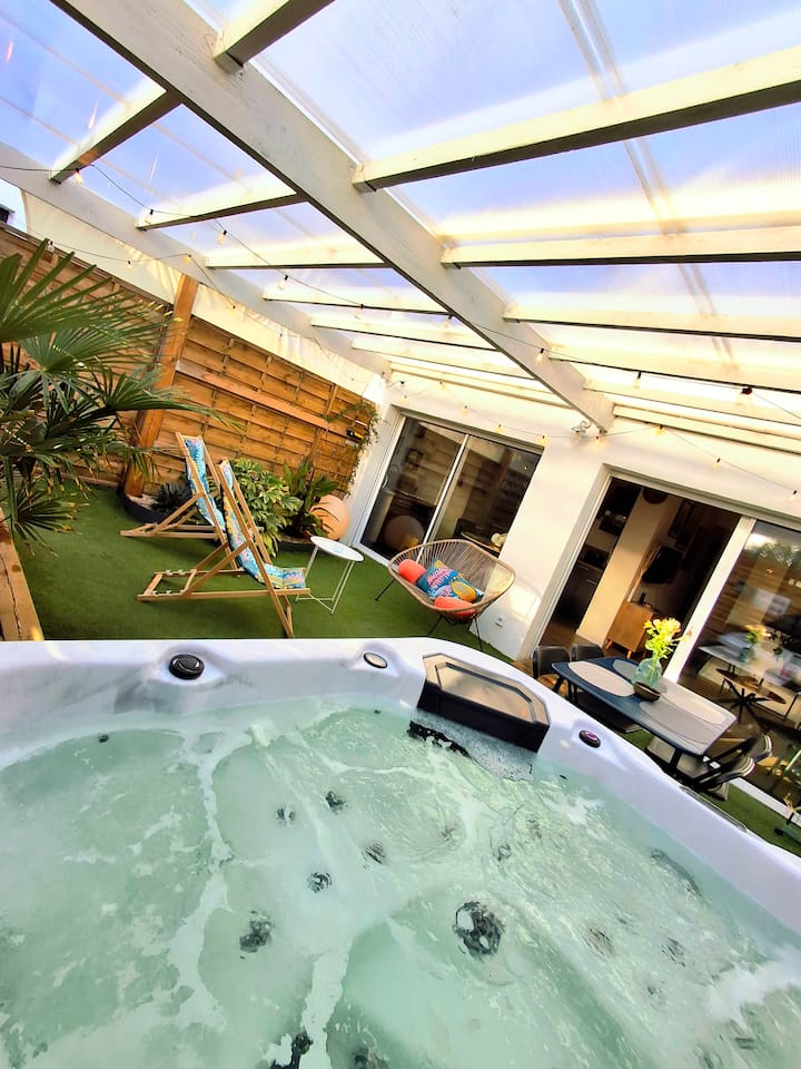 Maison 4p*jaccuzi Privé Couvert* 1,6km Plage - Brem-sur-Mer