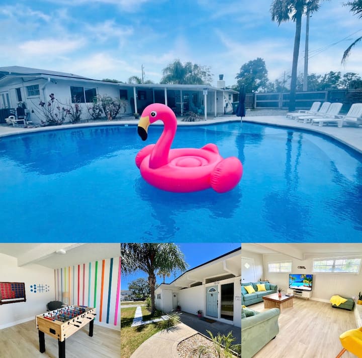 Pool Home, 5 Min From Beach, 3bd 2bath, Games - Atlantic Beach, FL