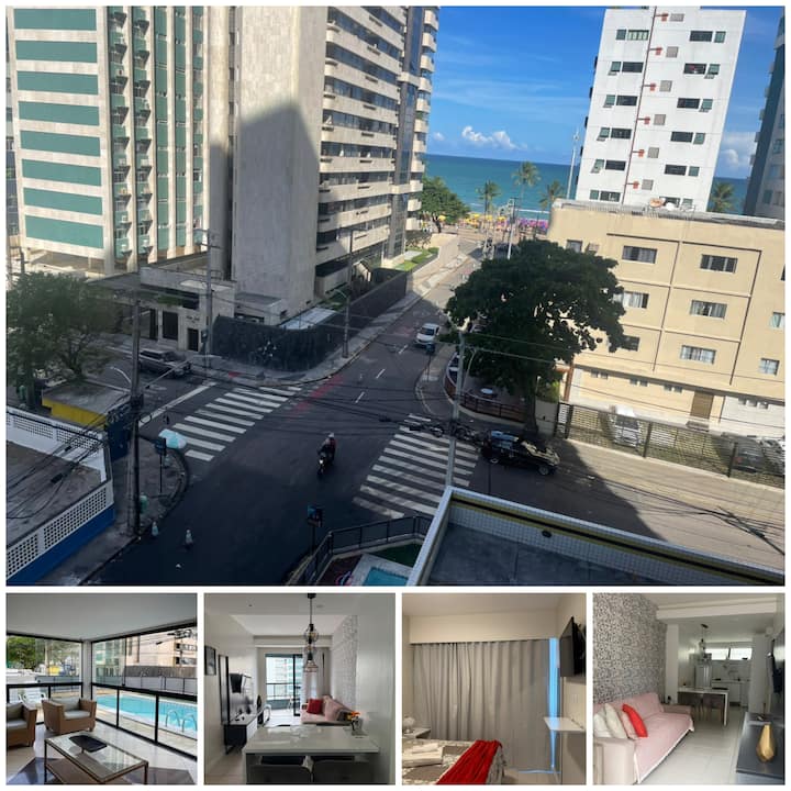Flat Vista Mar No Coração De Boa Viagem - Recife