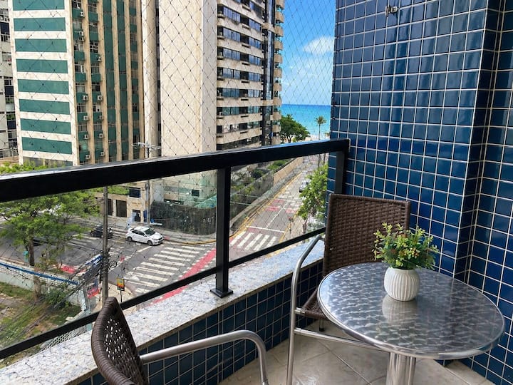 Flat Dois Qtos Vista Mar, Coração De Boa Viagem. - Boa Viagem
