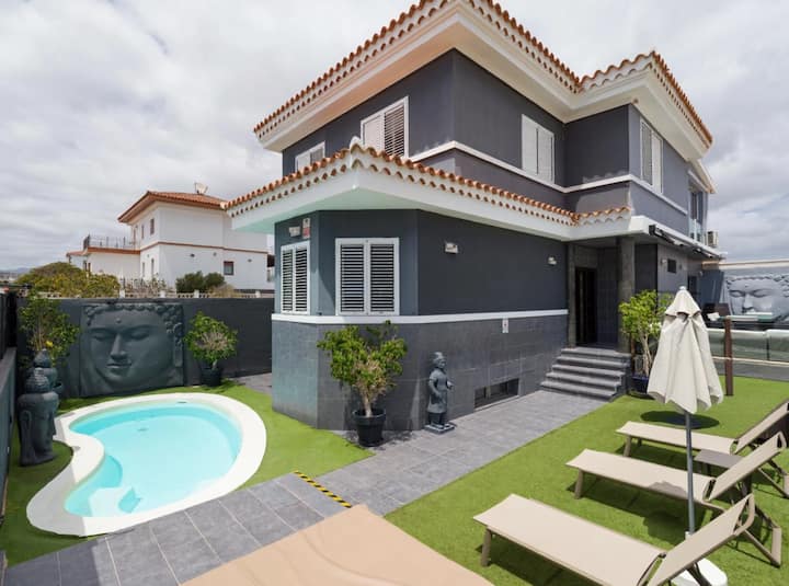 Casa Entera•bbq •Piscina - Playa del Inglés