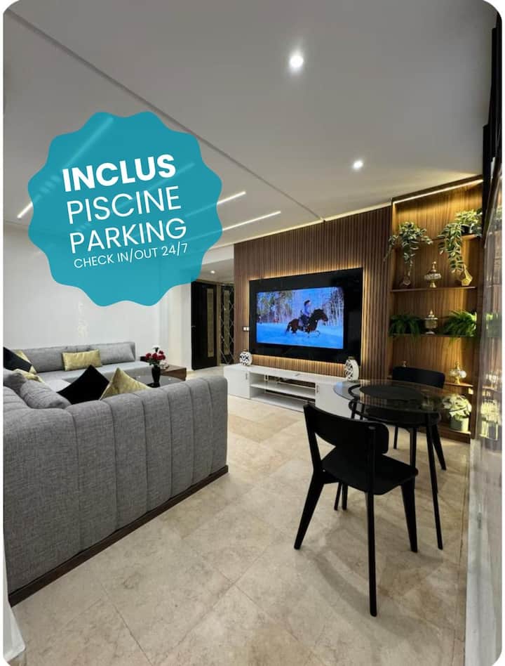 Appart ÉQuipé (Piscine,parking,netflix - Marrakesh