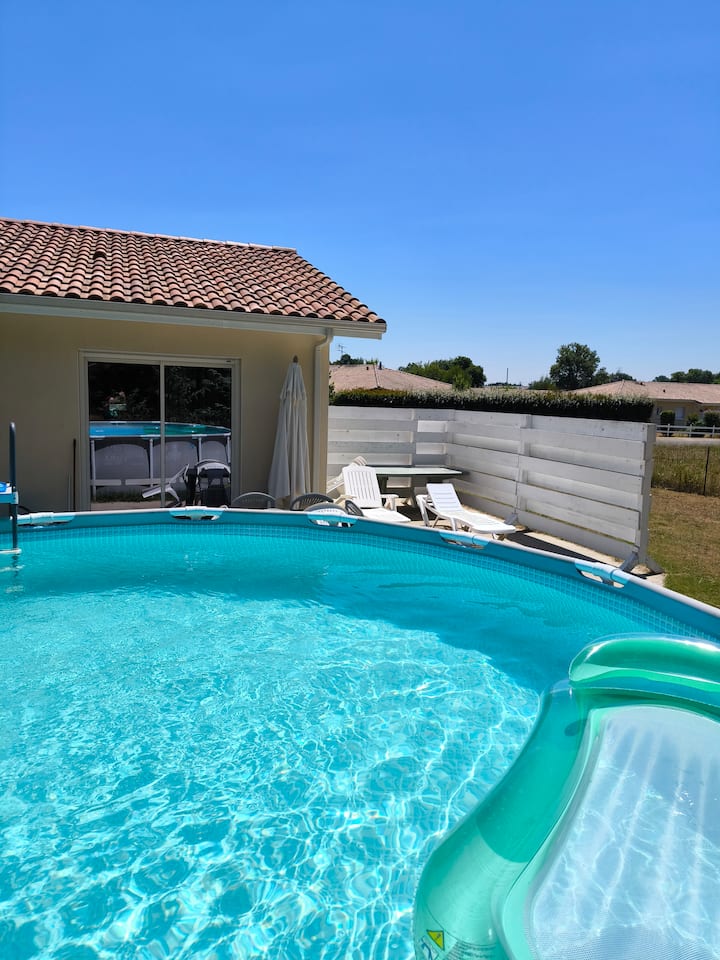 Maison Familiale*piscine*clim*lac à 15min - Landes