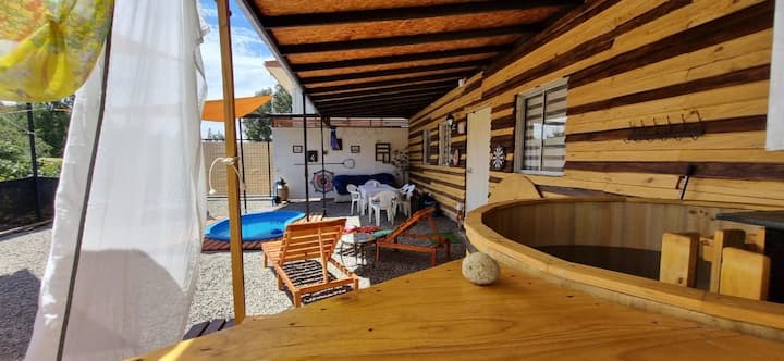 Cabaña: Tinaja Y Piscina Privada - Quilpué