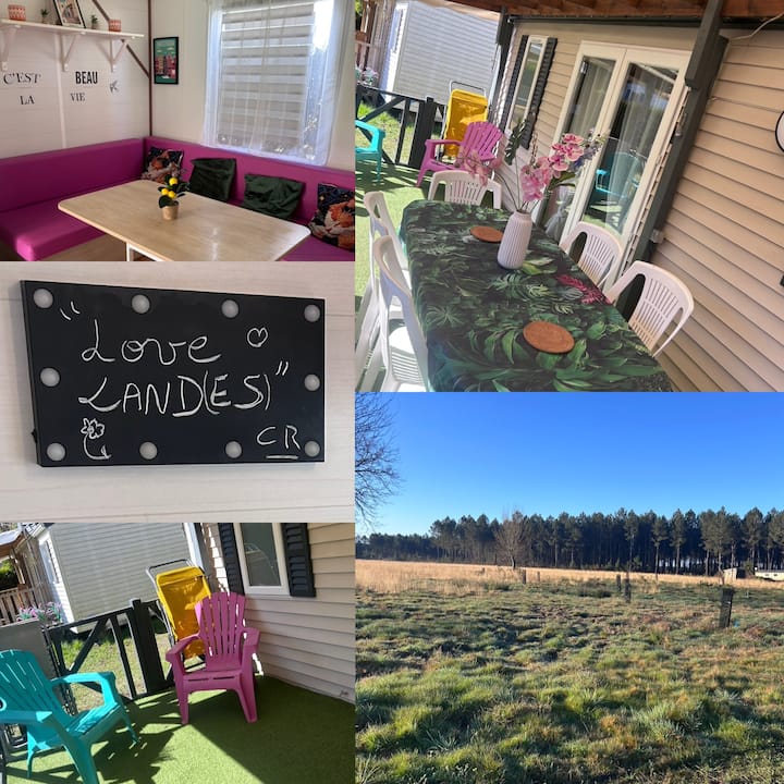 «&nbsp;Love Land(es)&nbsp;»Mobil-home. - Parentis-en-Born