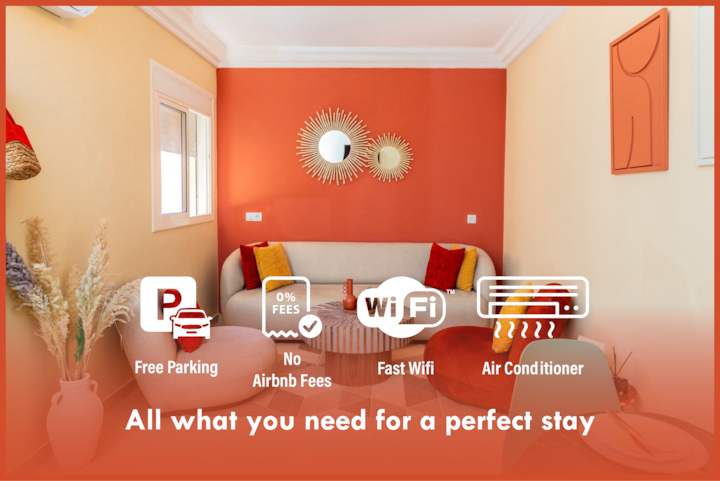 Cozy Moroccan Apartment With Free Parking - Marrakech