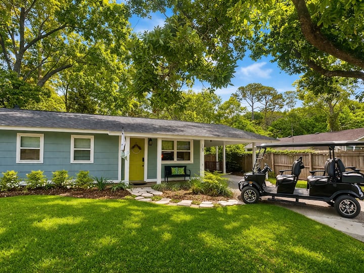 W/golf Cart! Near Beach & Downtown - Coastal Charm - Ocean Springs, MS