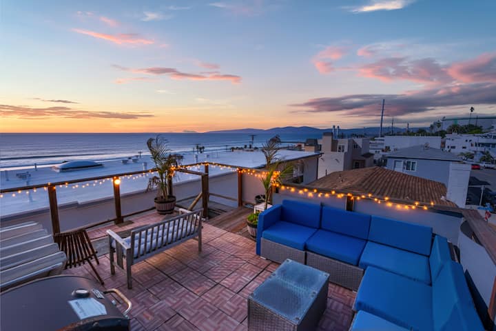 Coastal Haven Steps To Sand W/garage & Rooftop - El Segundo, CA