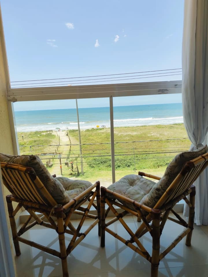 Studio Beira Mar C/vista Linda Churrasqueira Ar - Matinhos