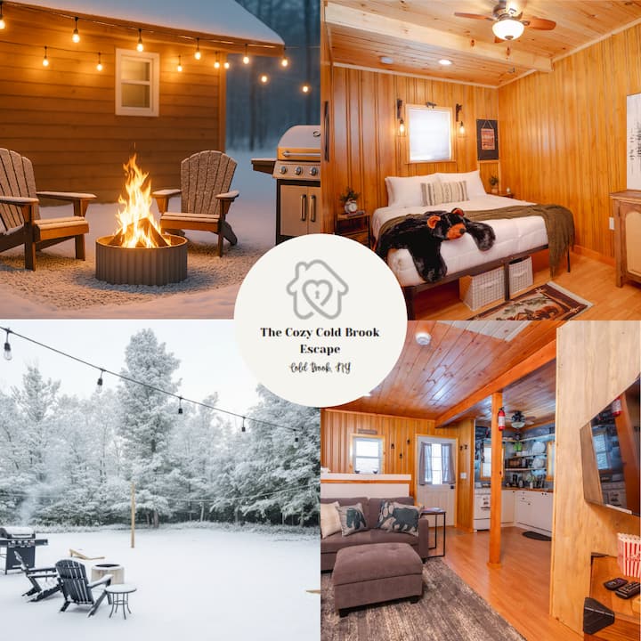 Lovely Cabin W Cornhole~firepit~bbq~close2lake - Adirondack Mountains