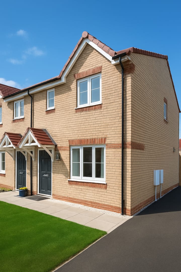 Modern And Bright 3bd House - Northwich