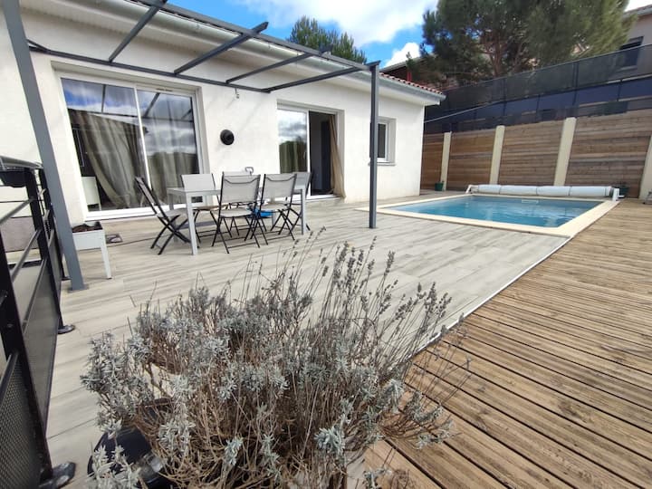 Villa 6 Pers, Piscine Chauffée - Millau