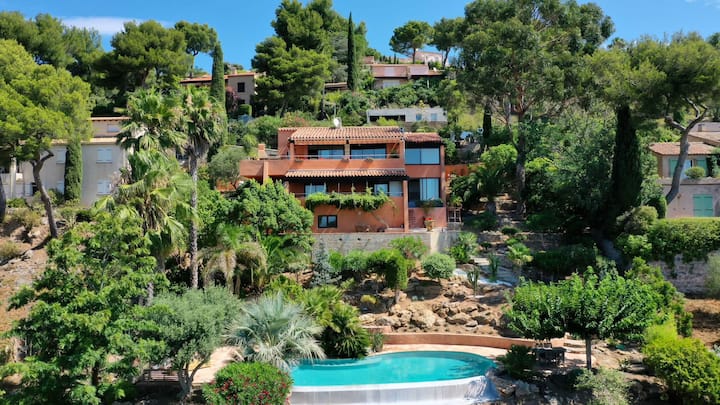 By Elodie-villa Piscine Privée Face à La Mer Plage - Hyères