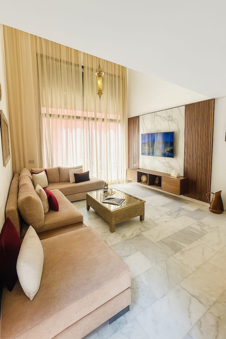 Duplex 4 Chambres Piscine Gym Près Carré Eden Luxe - Marrakesh